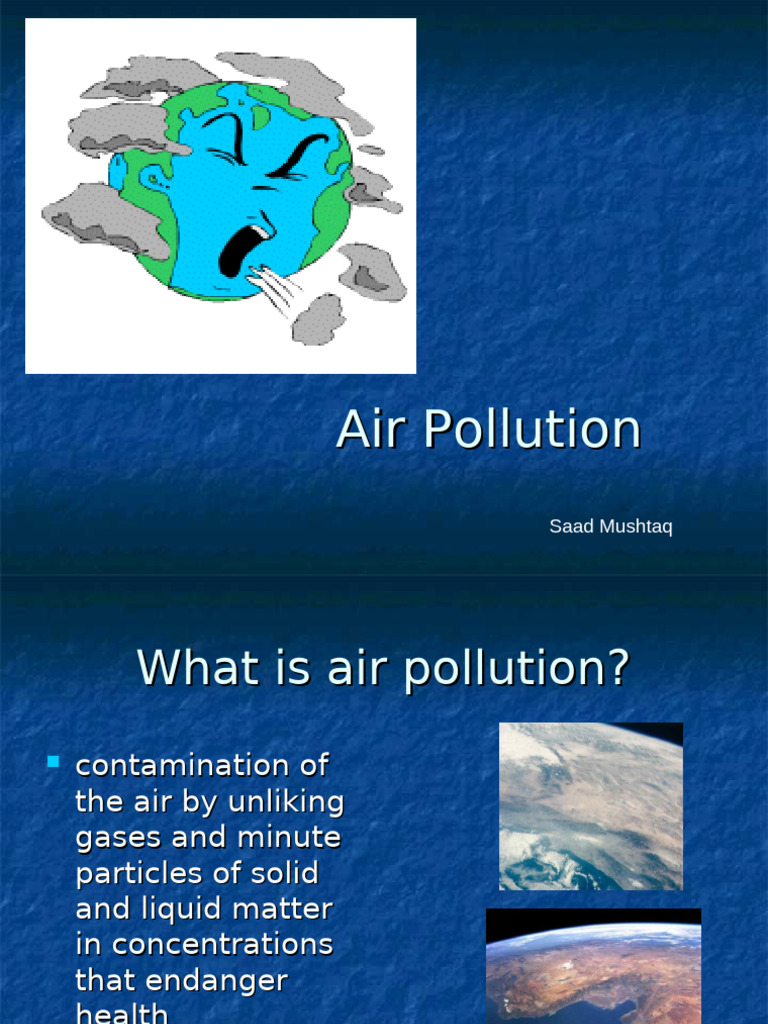 Understanding Air Pollution Sources & Effects | PDF
