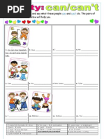 Can Can Not With Animals - 15057 | PDF | Language Arts & Discipline