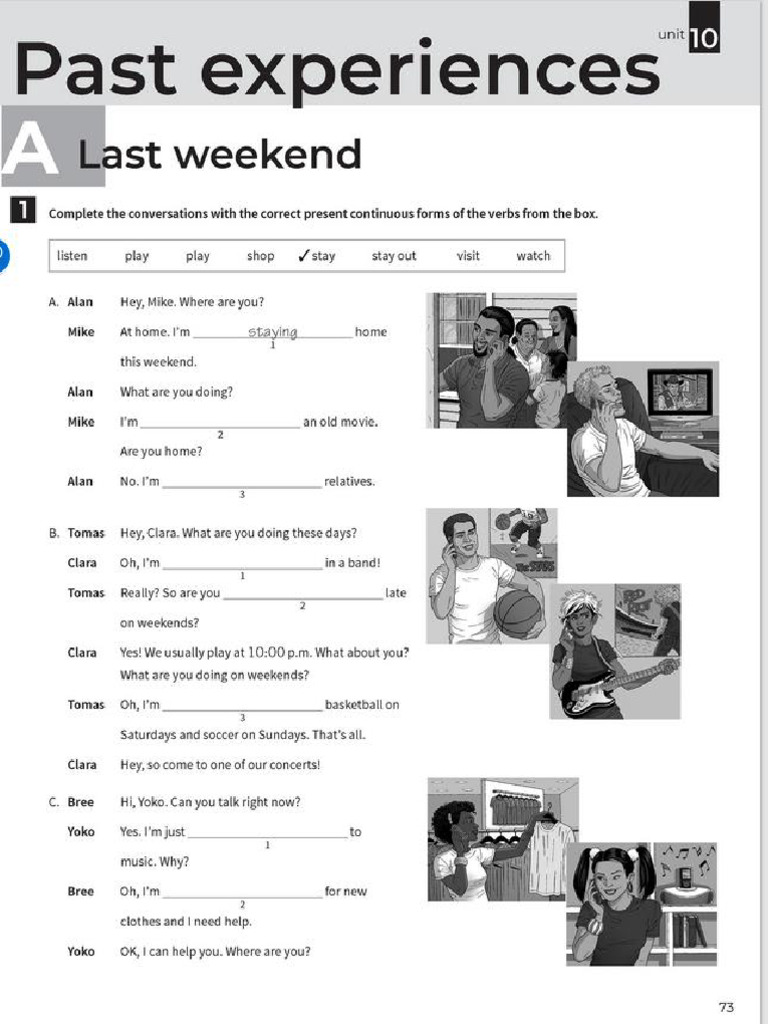 Workbook Unit 10 (1a) - 1 | PDF