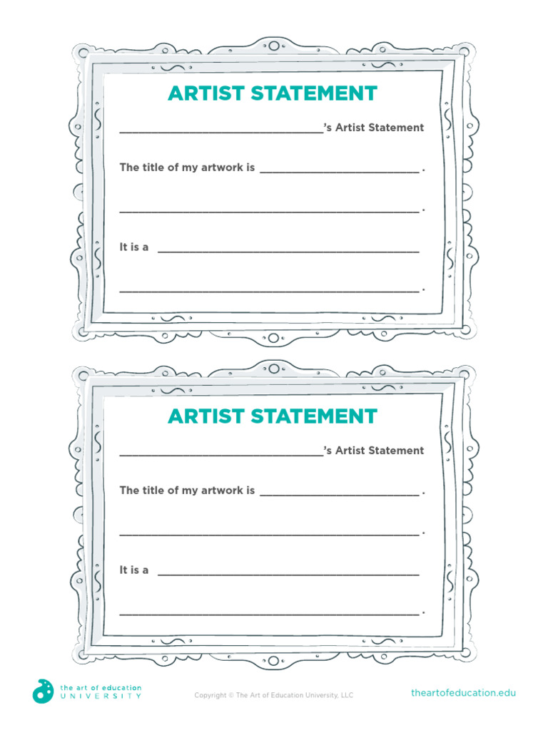 Mini Artist Statement | PDF