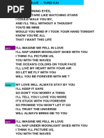 Yung Kai's "Blue" Lyrics & Meaning | PDF