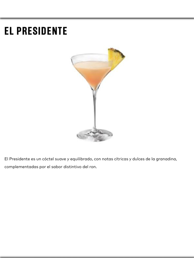 Receta El Presidente | PDF