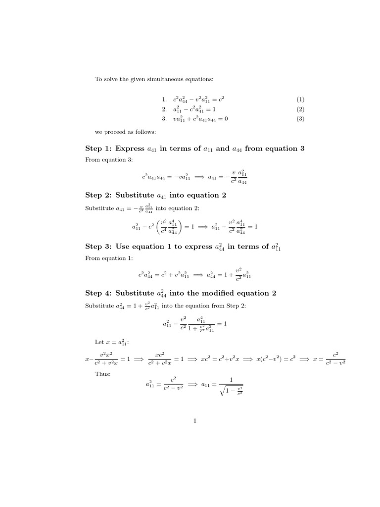 Lorentz Equation - 2025-03-26 - 193449 | PDF | Equations | Mathematical ...