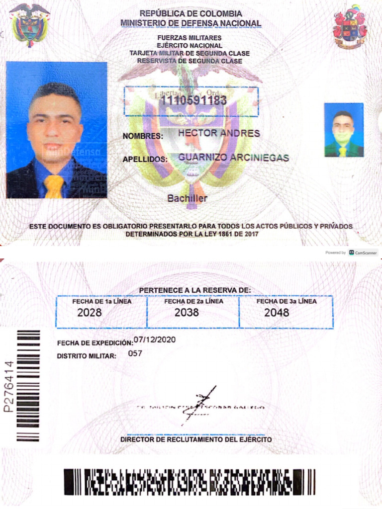 LIBRETA MILITAR Hector | PDF