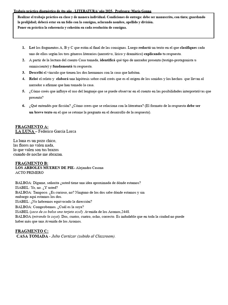 2025 Diagn-Stico 4to | PDF