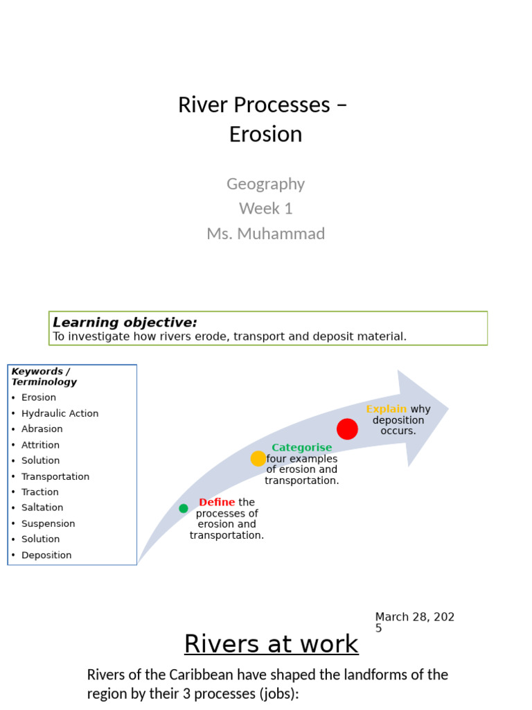 Types of River Erosion Explained | PDF | Erosion | Morphology