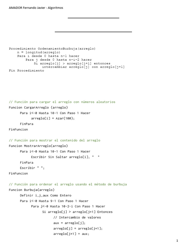 Métodos De Ordenamiento Algoritmos Pdf Algoritmos Y Estructuras De Datos Algoritmos
