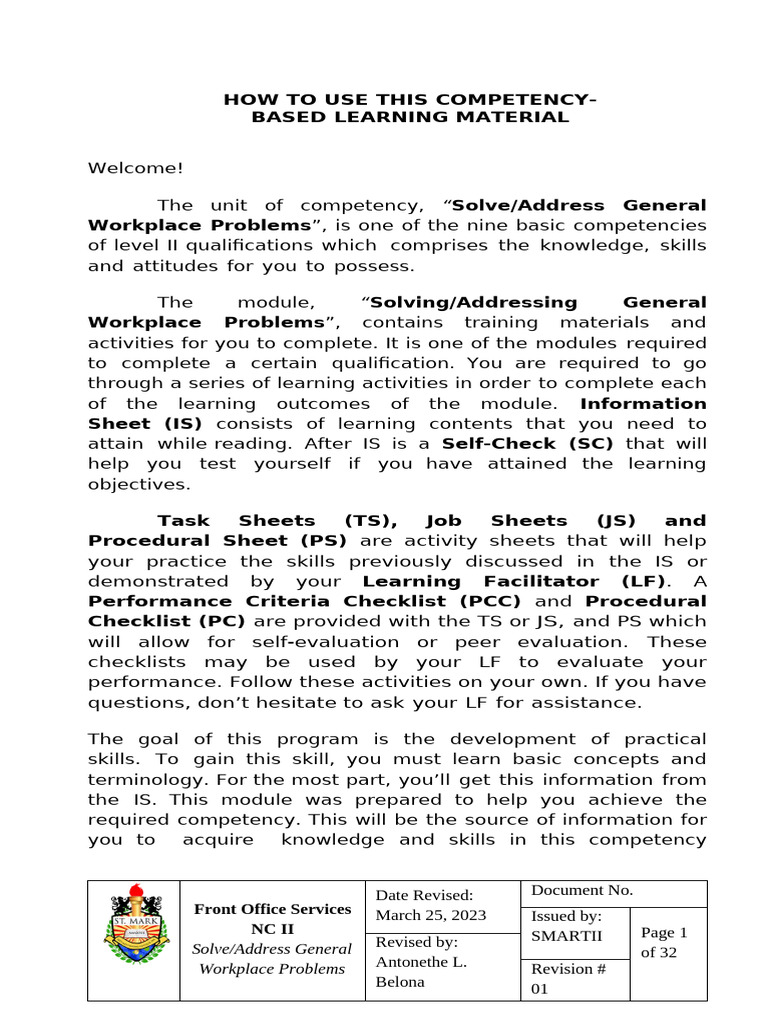 BAR 03-Solving-Addressing-General-Work | PDF | Thought | Critical Thinking