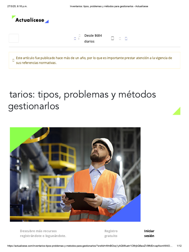 Inventarios - Tipos, Problemas y Métodos para Gestionarlos ...