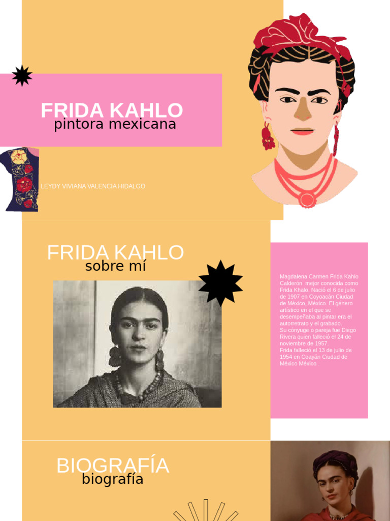 Biografía de Frida Kahlo: Artista Mexicana | PDF | Las artes