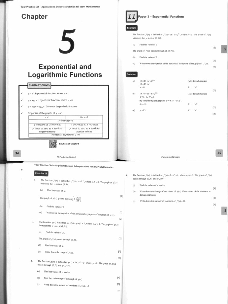AI 5 Exponential and Logarithmic Functions | PDF