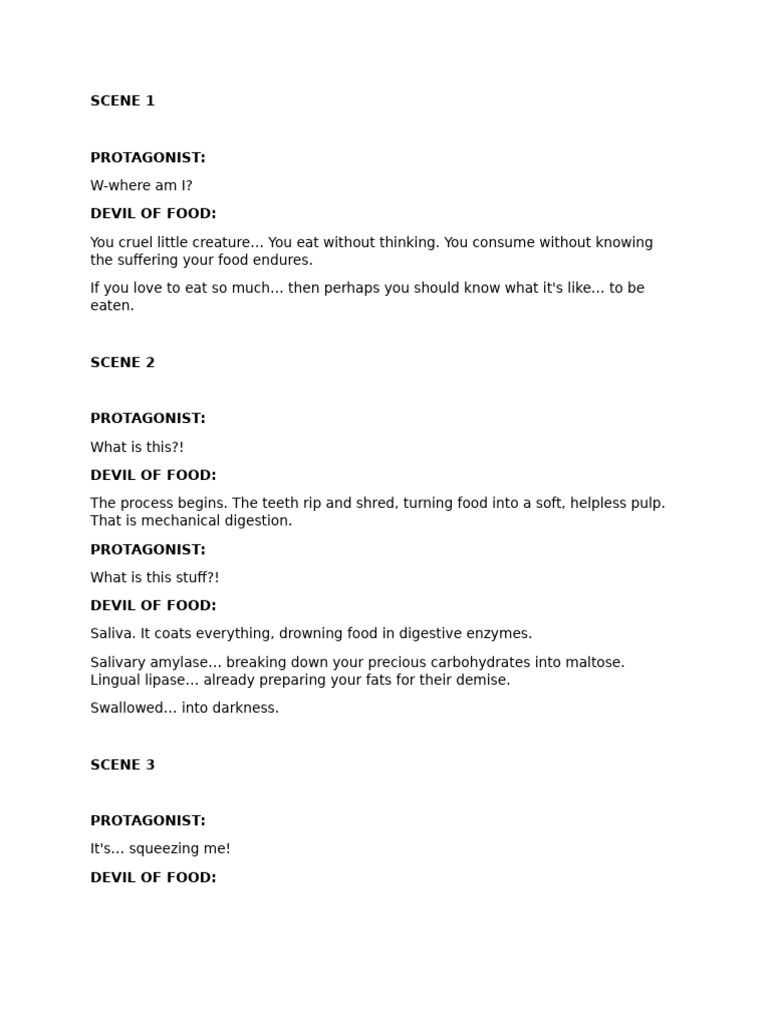 Script - Digestive System | PDF