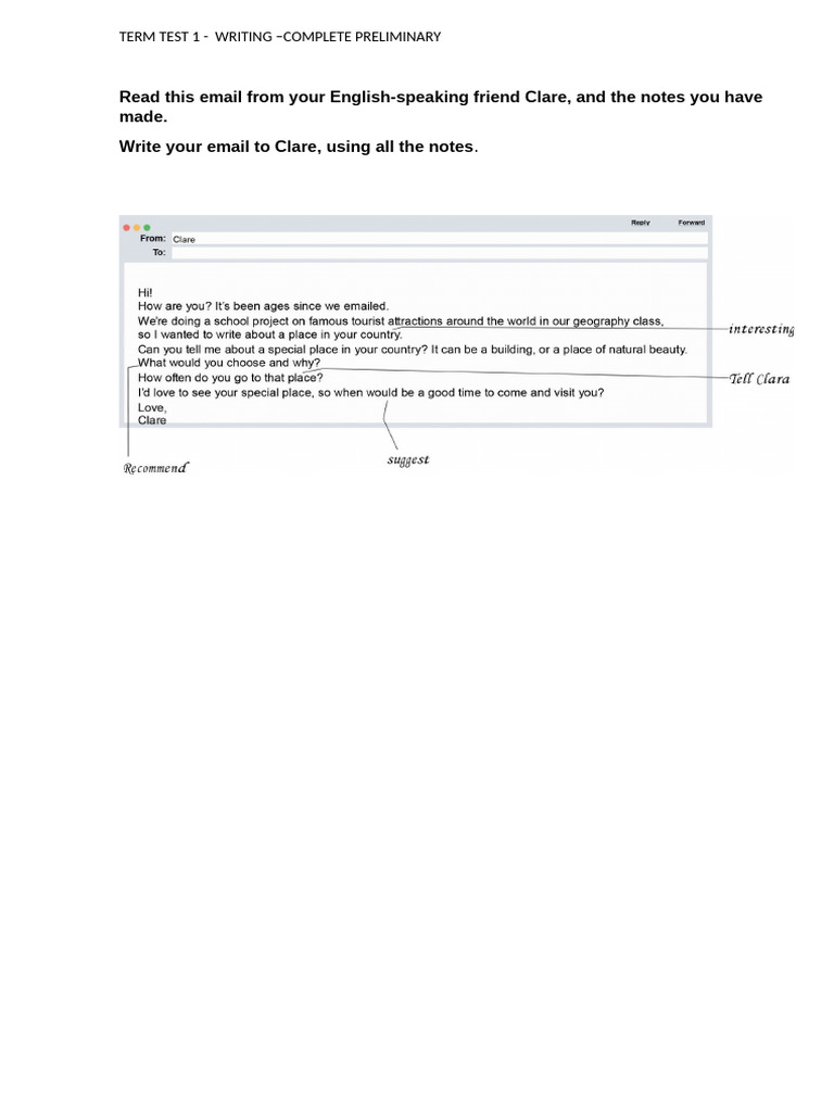 Term Test 1 - Only Writing | PDF