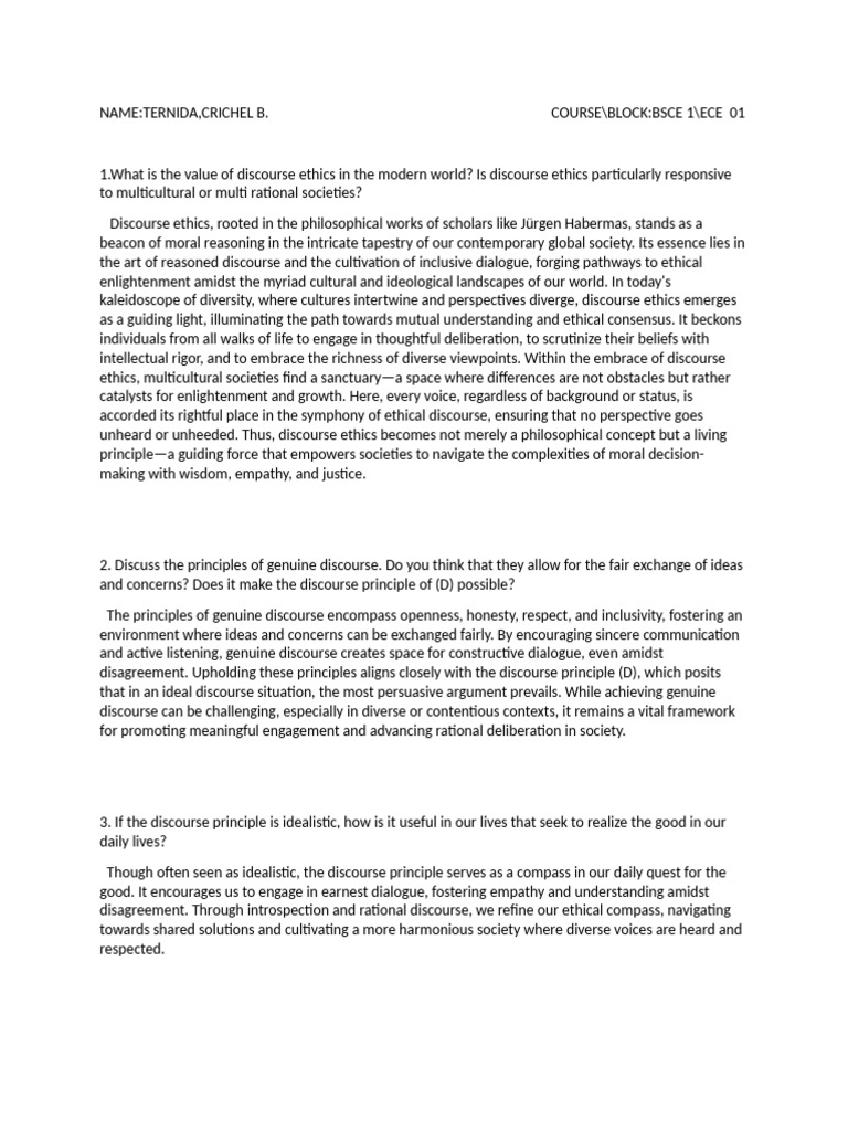 12-Ece-01 Ternida Assignment 7 | PDF | Liberal Arts Education