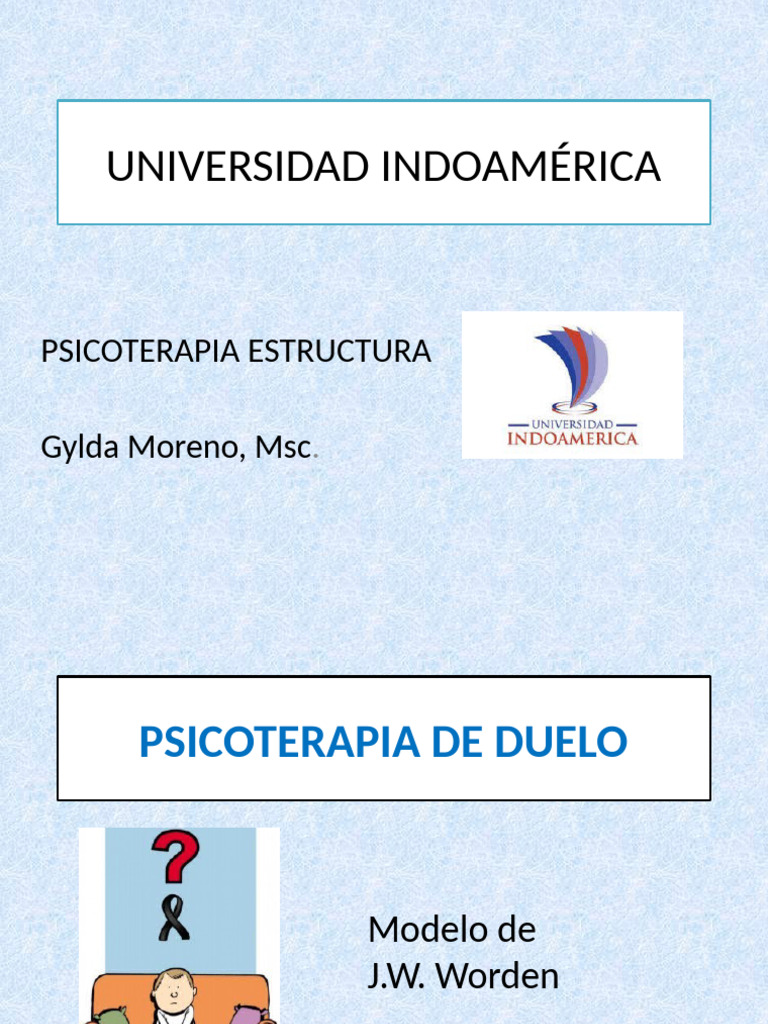 Modelo Terapia de Duelo | PDF | Dolor | Las emociones