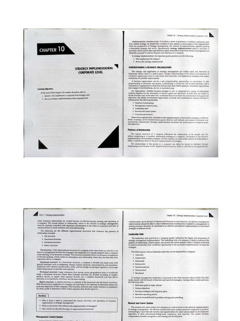 OA5-B10-Strategy-Implementation-Corporate-Level | PDF