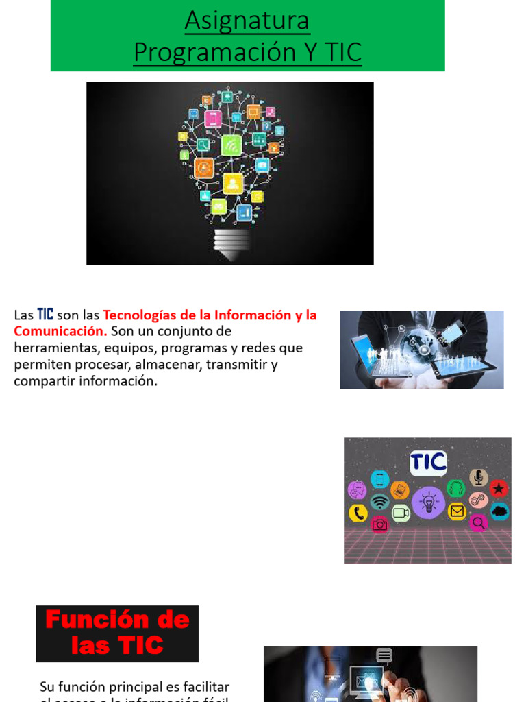 Importancia y Beneficios de las TIC | PDF | Tecnología de información y ...