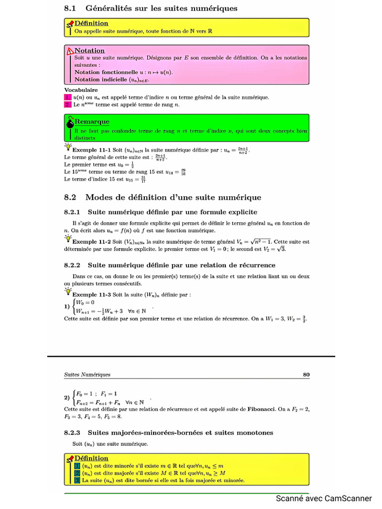 Résumé Suites Tf3 | PDF