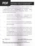 Self Declaration Aadhaar HOF | PDF