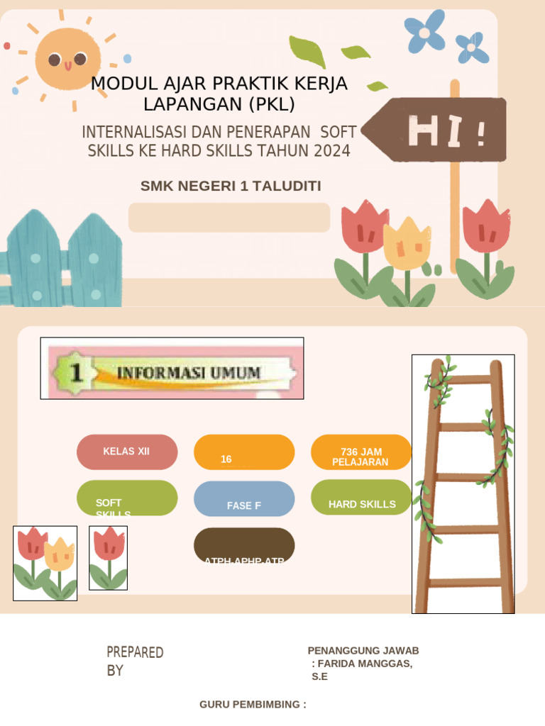 Modul Ajar Praktik Kerja Lapangan (PKL) | PDF