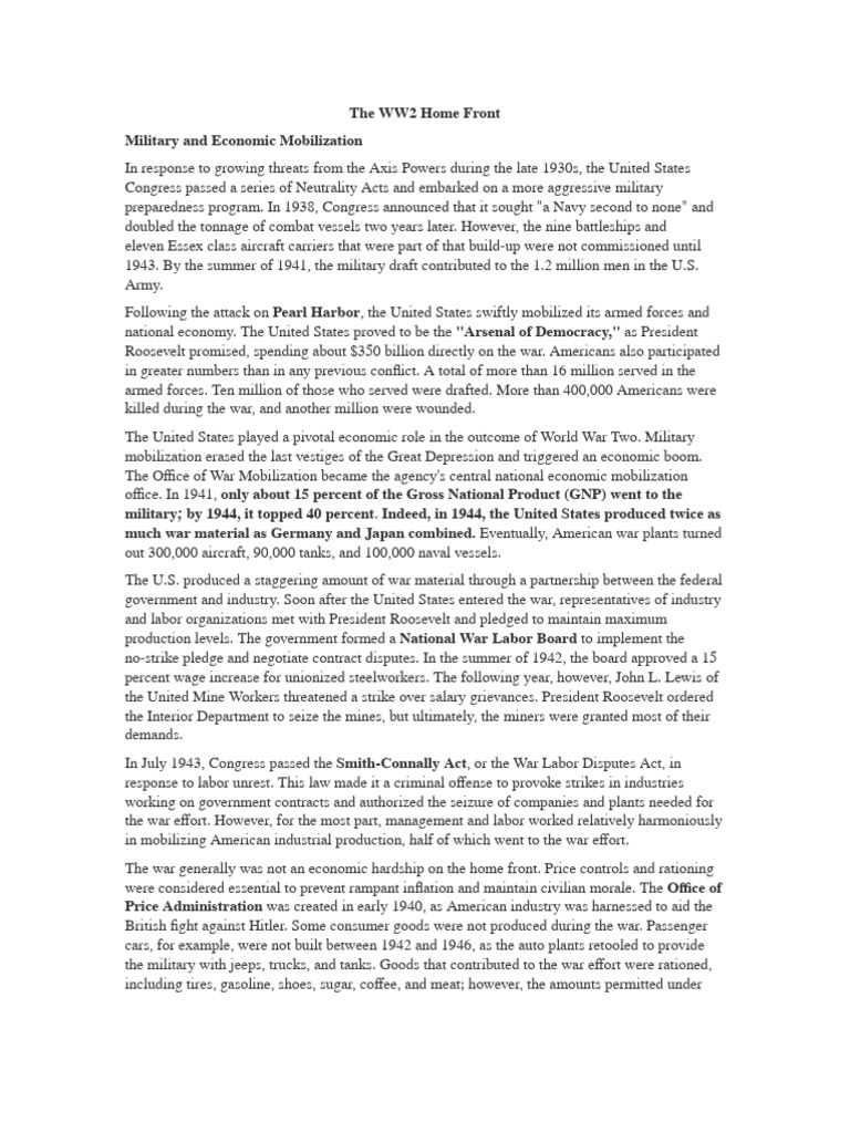 4 APUSH The Home Front | PDF | Internment Of Japanese Americans ...