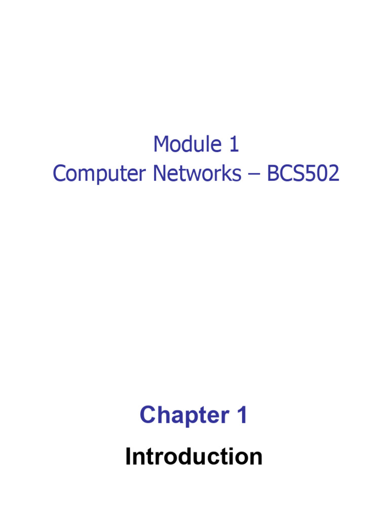 CN Module1 2022 Scheme | PDF | Computer Network | Network Topology