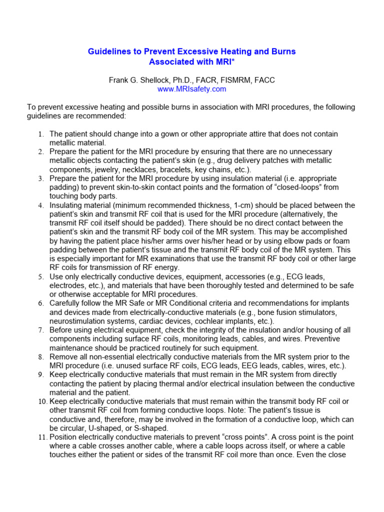 Burn_Prevention_Guidelines | PDF | Magnetic Resonance Imaging ...