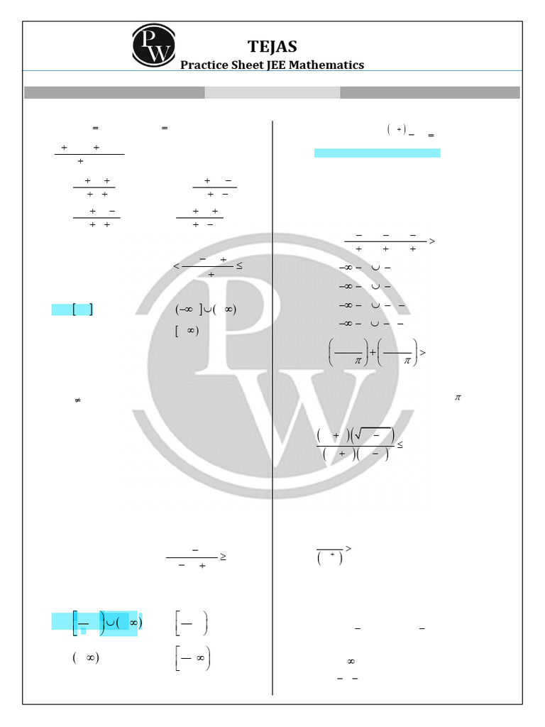 Basic Math & Logarithm - Practice Sheet - Arjuna JEE 2024 | PDF | Rational Number | Elementary ...