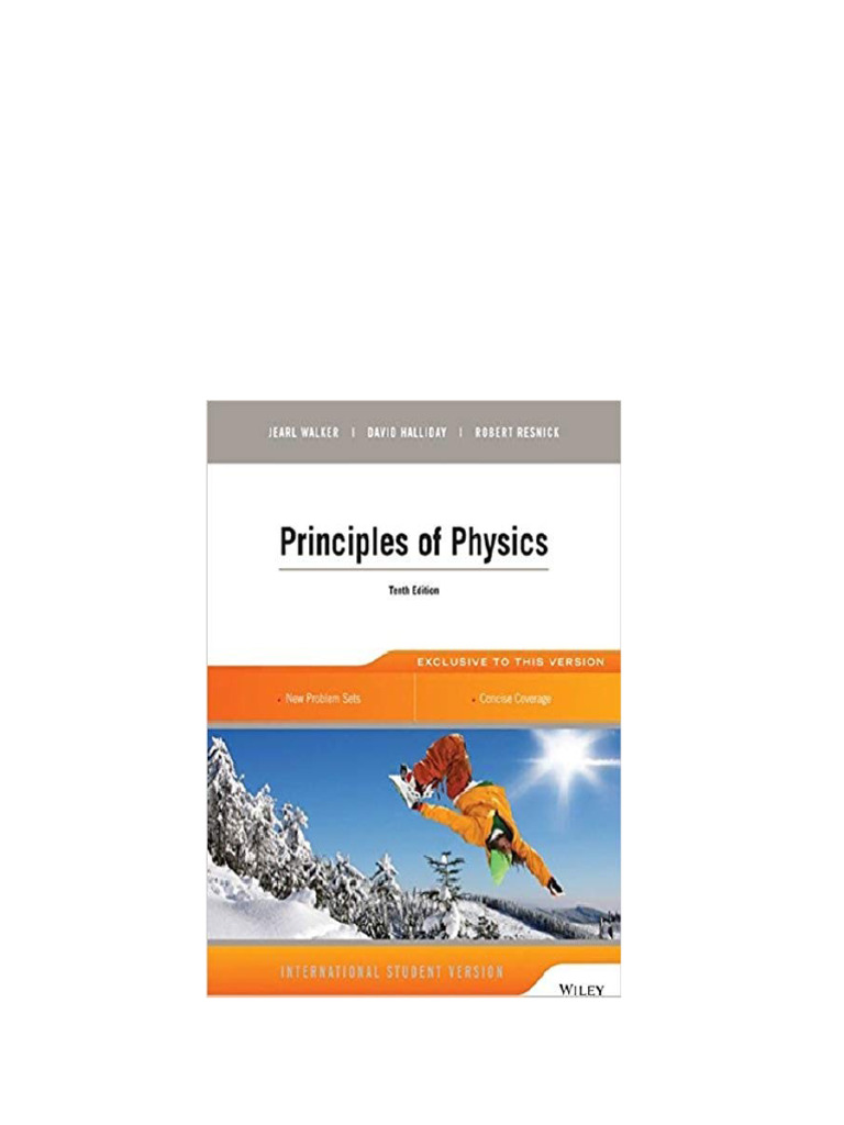 (Ebook PDF) Principles of Physics 10th Edition by Robert Resnickpdf Download | PDF | United ...