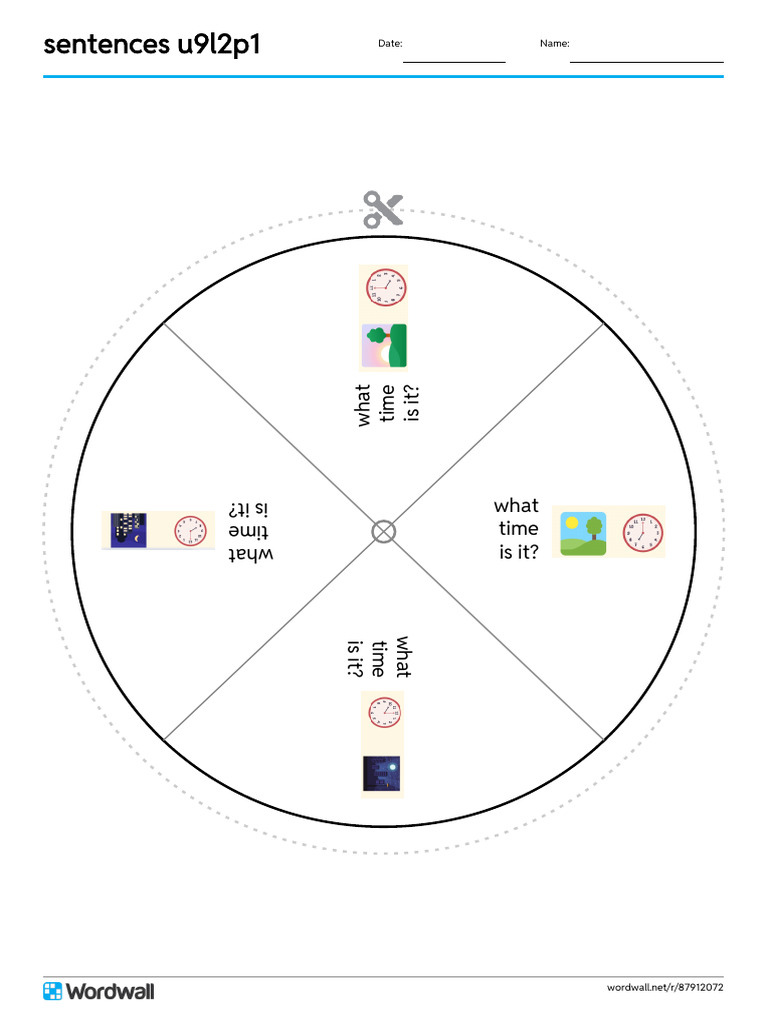 Sentences U9l2p1 Spin The Wheel | PDF