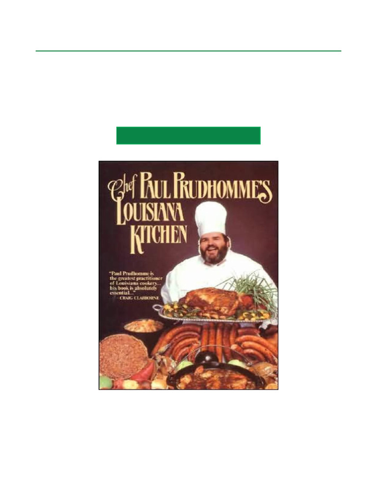 Exclusive Own Chef Paul Prudhomme's Louisiana Kitchen Complete Digital Book | PDF