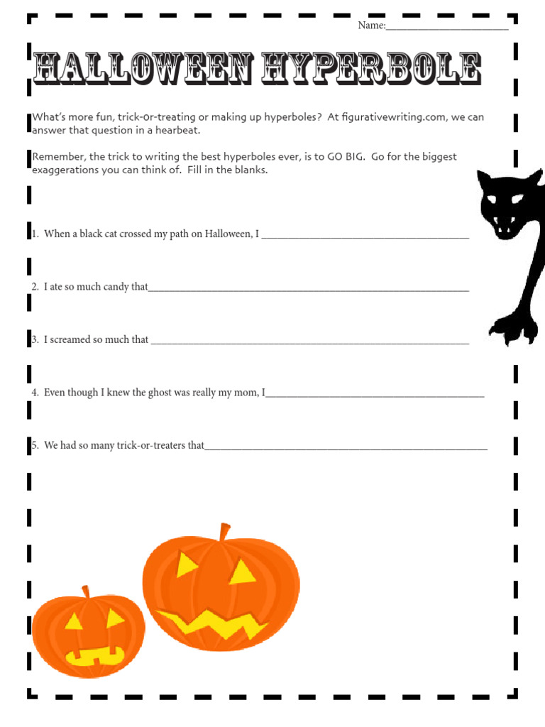 Halloween Hyperbole | PDF
