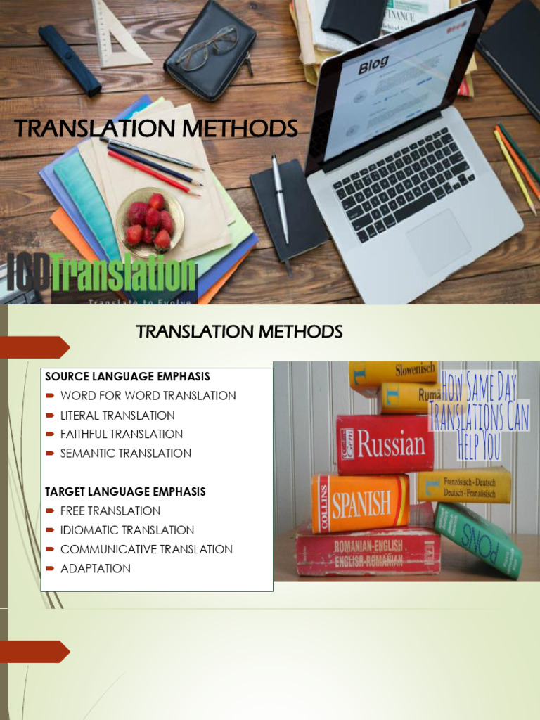 Overview of Translation Methods | PDF