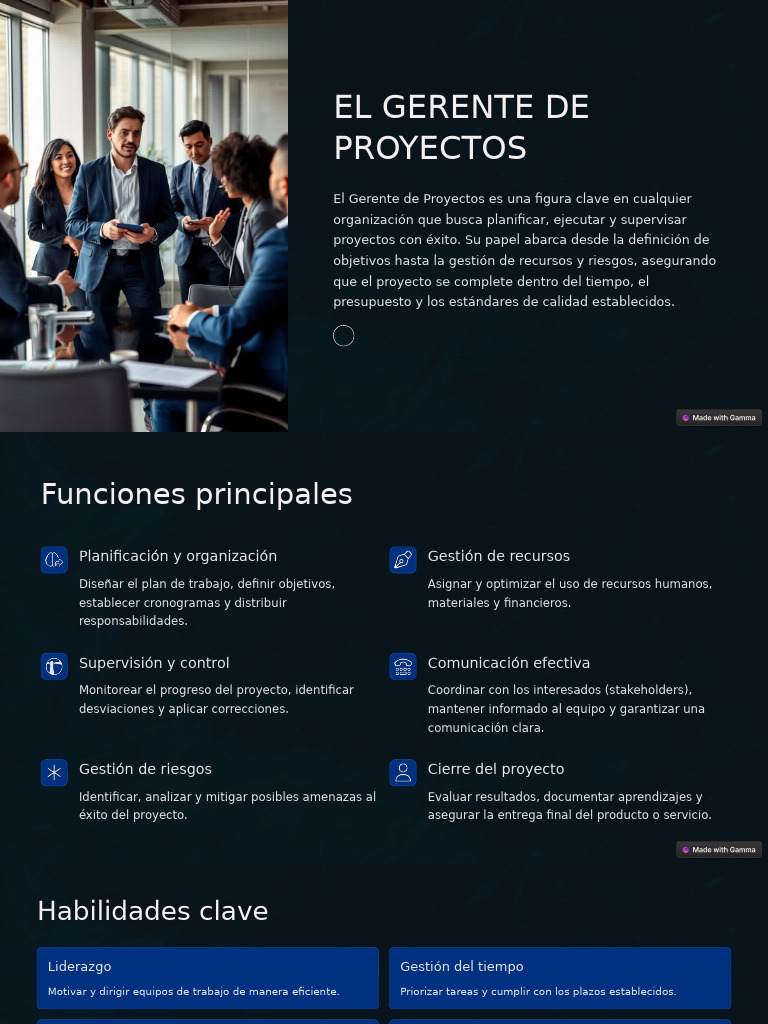 El Gerente de Proyectos | PDF | Planificación | Gestión de proyectos