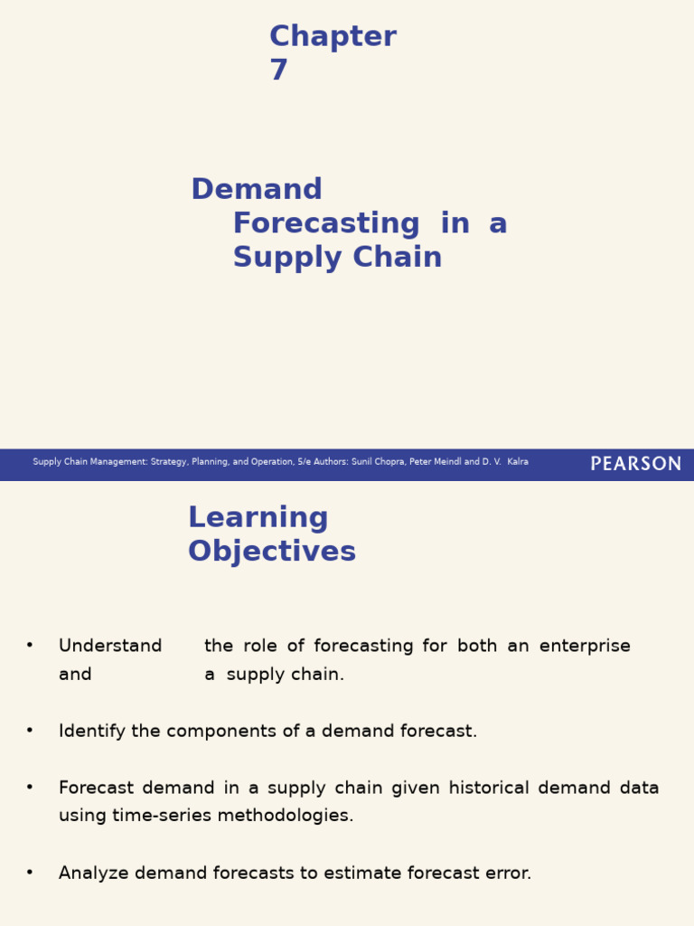 Chapter 7 - Demand Forecasting in SCM | PDF | Forecasting | Supply ...