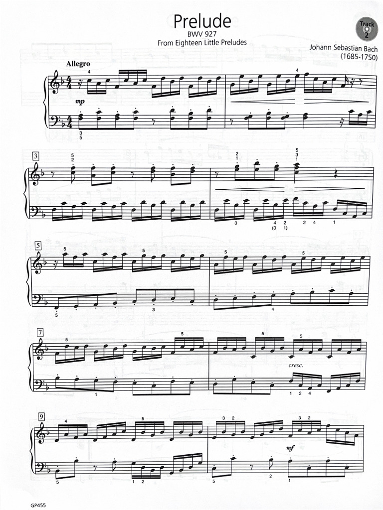 Bach prelude | PDF