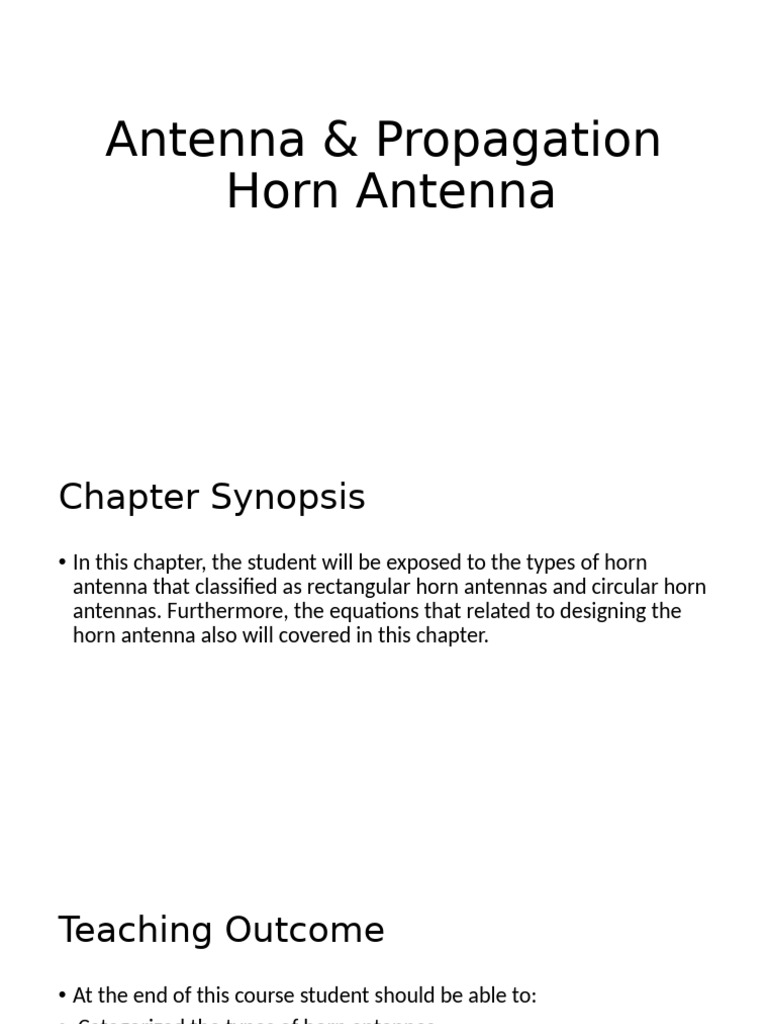 Antenna - Propagation | PDF