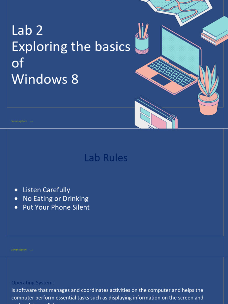 Lab2 - Exploring The Basics of Windows 8 | PDF | Operating System | Touchscreen