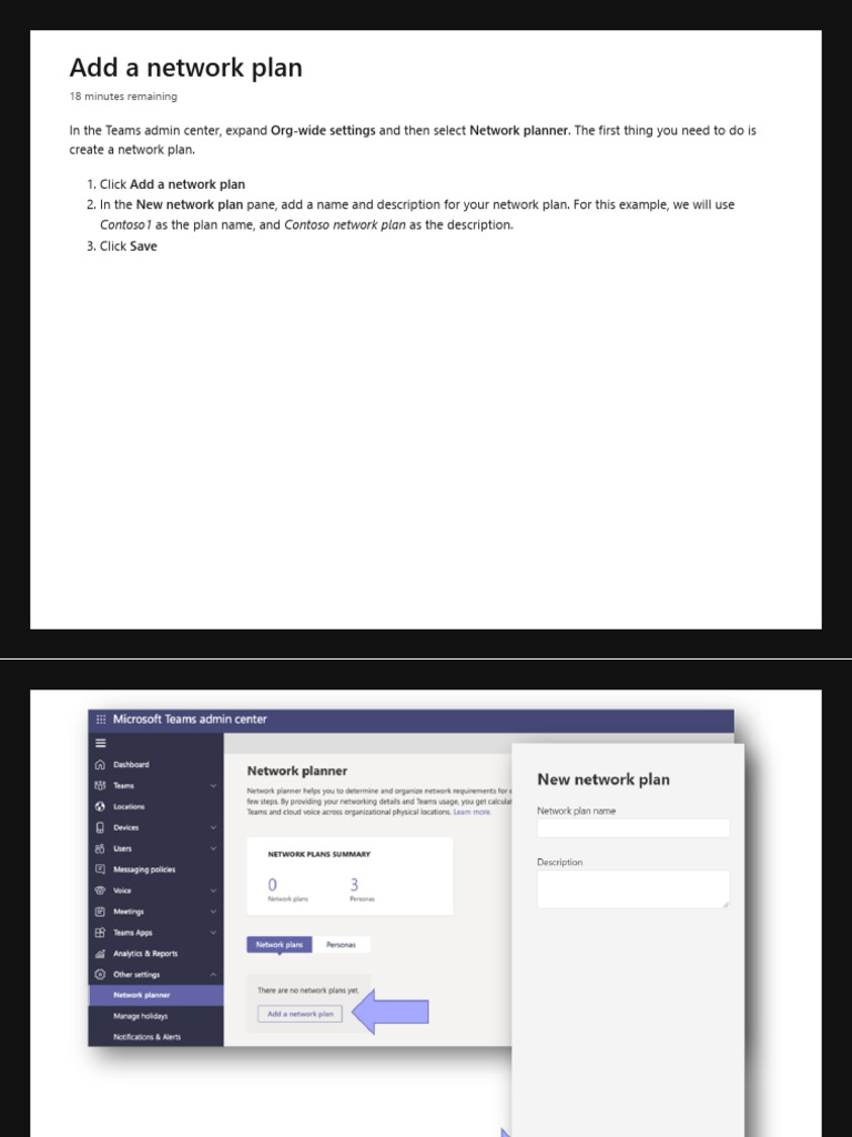 Using Network Planner - example scenario - Microsoft Teams _ Microsoft Learn 2 | PDF