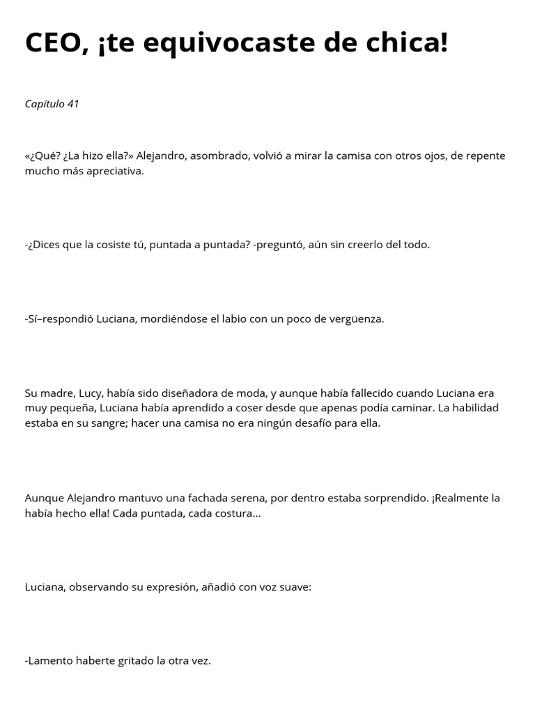 41-60 CEO, ¡Te Equivocaste de Chica! | PDF | café