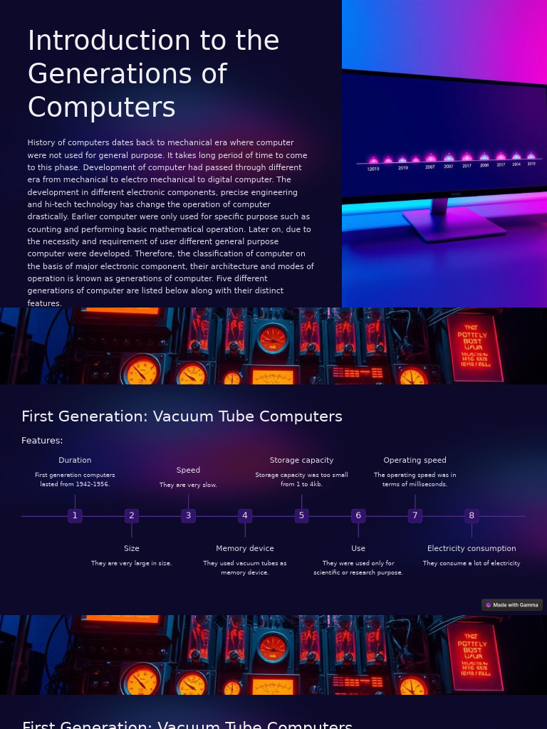Introduction to the Generations of Computers | PDF | Computer Data ...