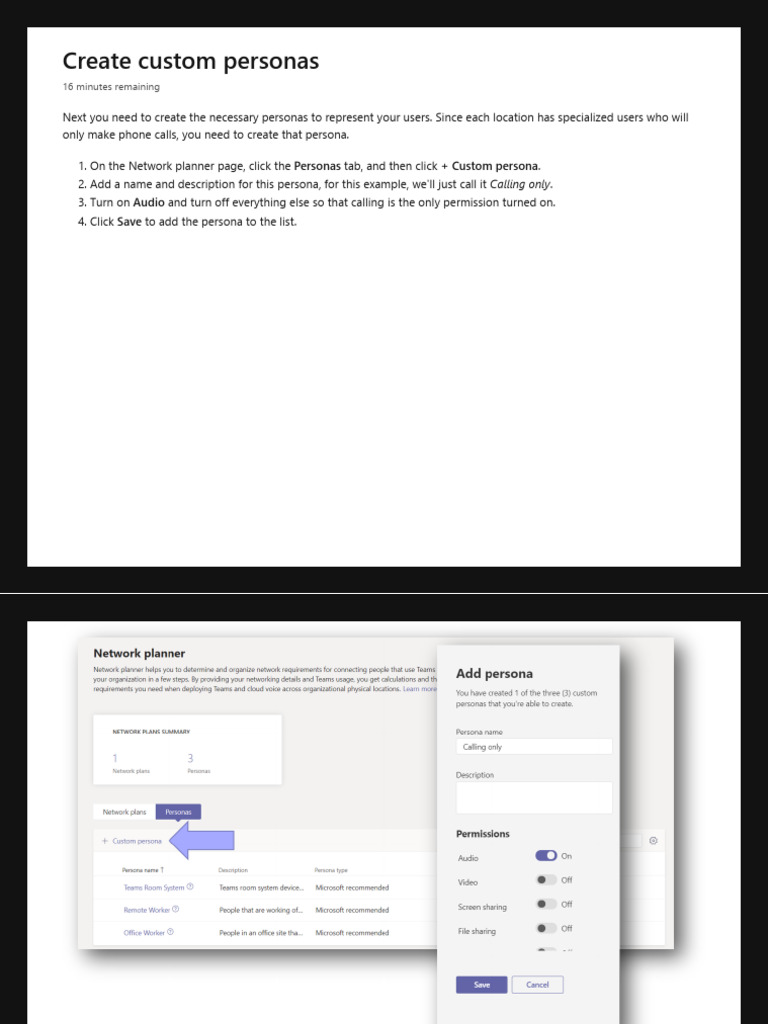 Using Network Planner - Example Scenario - Microsoft Teams - Microsoft Learn 3 | PDF
