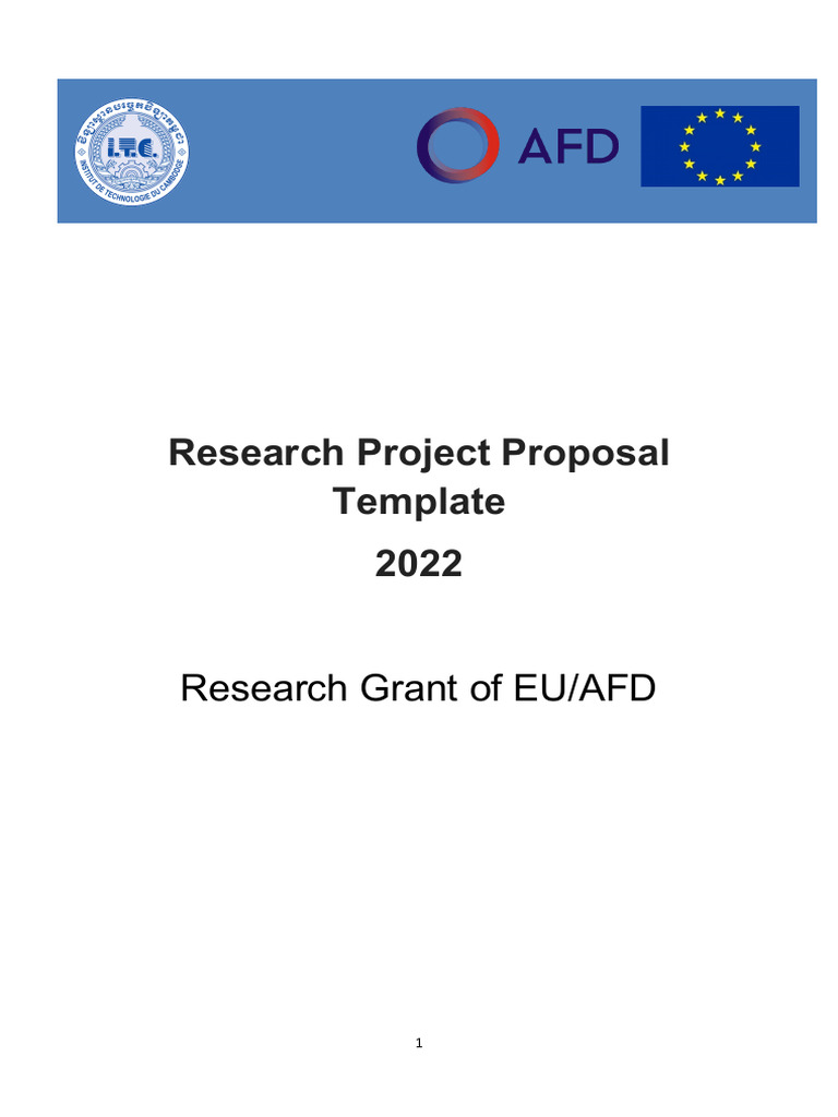 Research Project Proposal Template | PDF | Economies