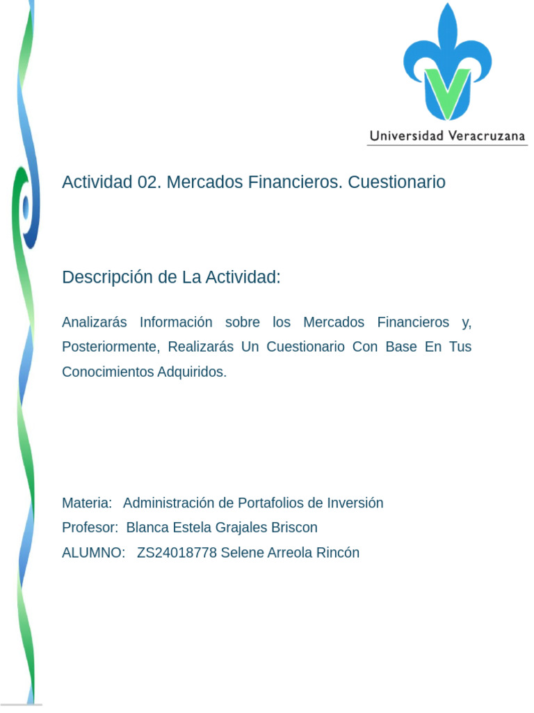 Act02 - Selene Arreola Rincon | PDF | Sistema financiero | Bancos