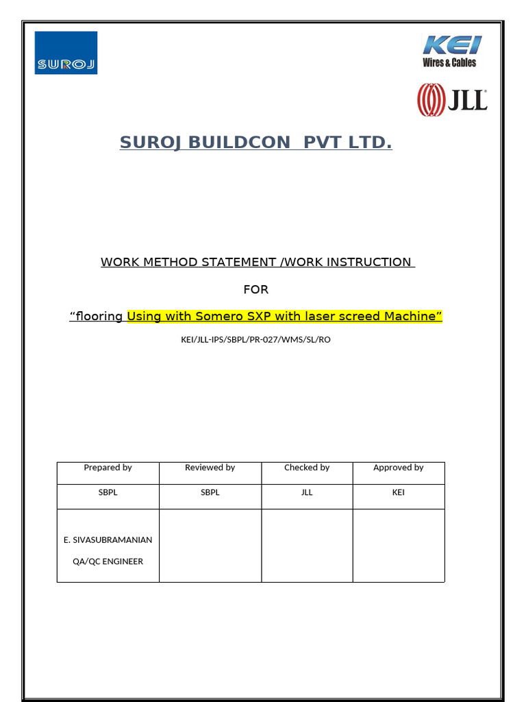 Flooring With Laser Screed | PDF | Concrete | Specification (Technical Standard)