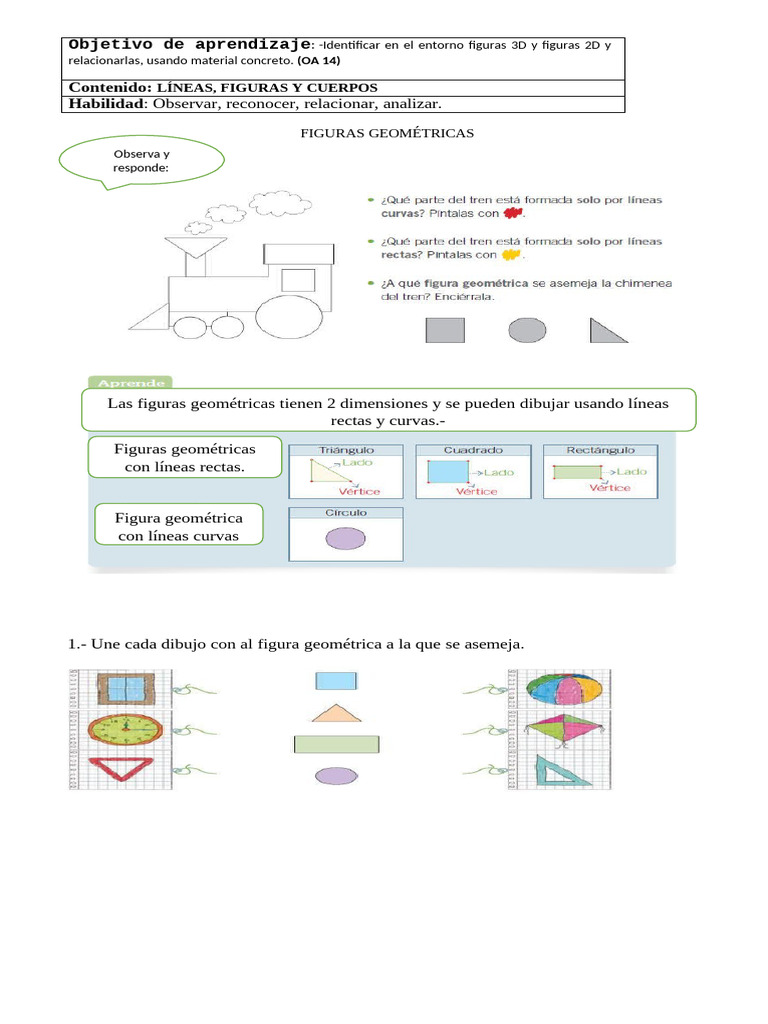 Figuras y Cuerpos Geométricos 2D y 3D | PDF