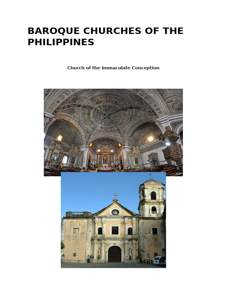 Baroque Churches of The Philippines | PDF