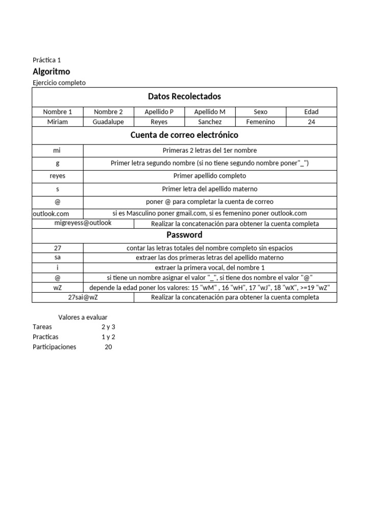Practica Algoritmo Completa (1) | PDF