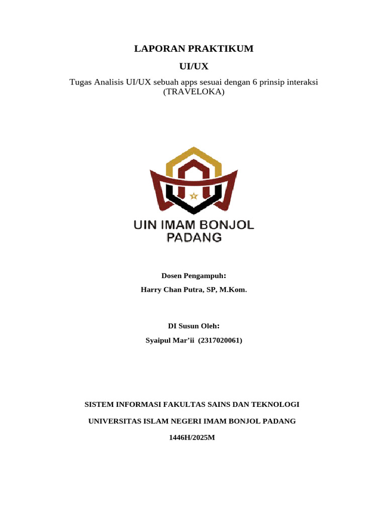 Tugas UI - UX SYAIPUL | PDF