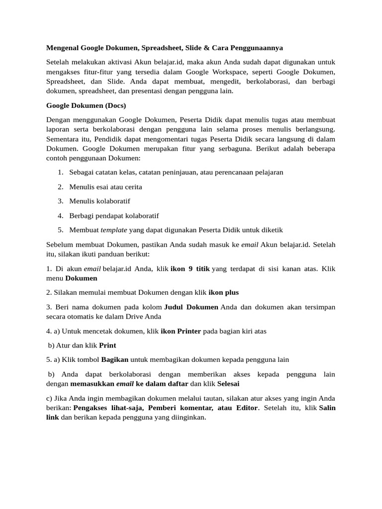 Mengenal Google Dokumen | PDF
